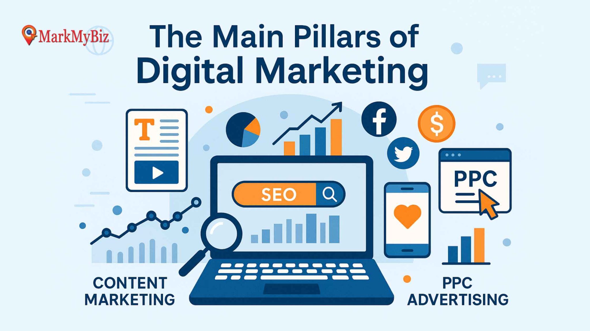 The Main Pillars of Digital Marketing: A Complete Guide - MarkMyBiz